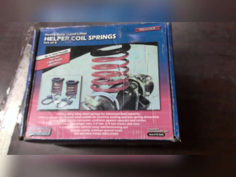 NEW PAIR OF HEAVY DUTY HELPER COIL SPRINGS, INCREASE YOUR LOAD CAPACITY ...