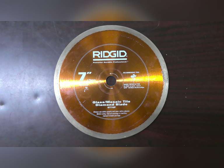7 INCH RIDGID TILE BLADE - #1 Online Auctions LLC