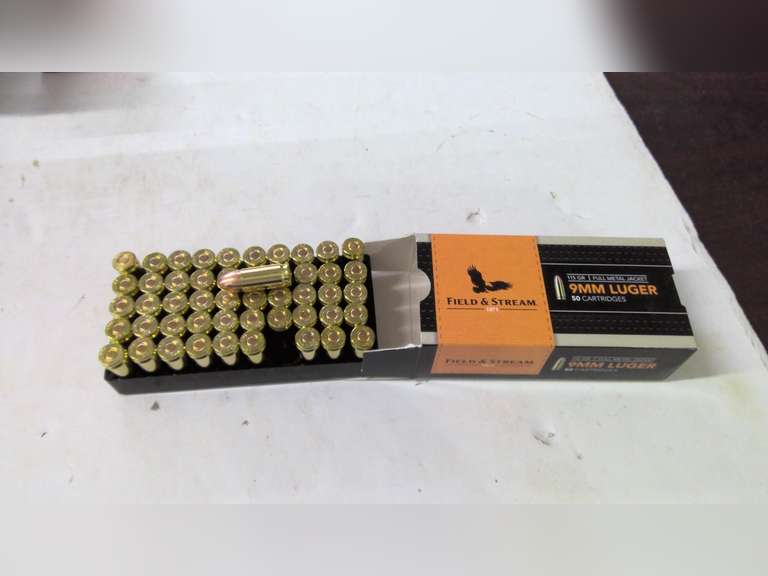 FIELD AND STREAM 9MM AMMO, 50 ROUNDS - #1 Online Auctions LLC