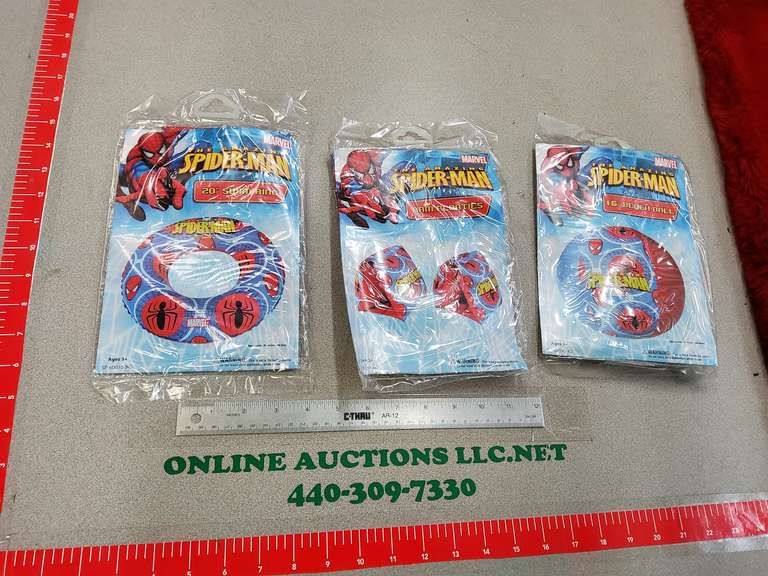 NEW SPIDER-MAN SWIM RING, BEACH BALL AND ARM FLOATIES - #1 Online ...