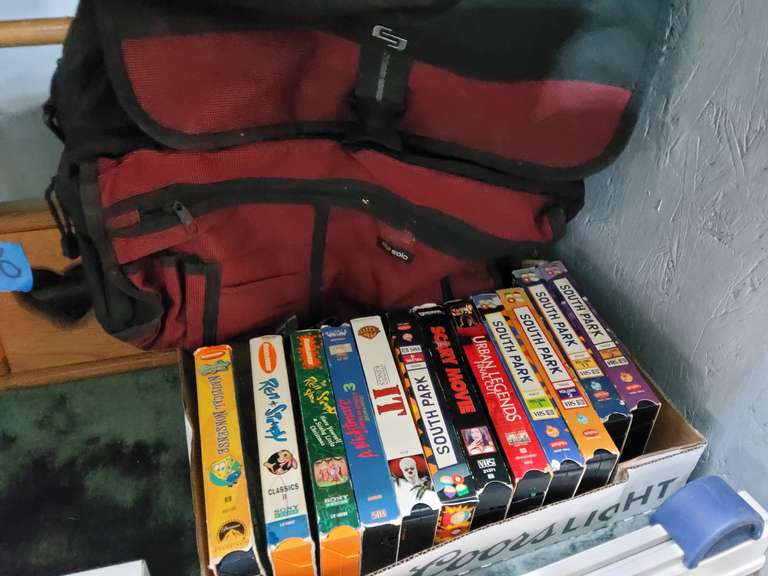 BAG AND VHS TAPES - #1 Online Auctions LLC