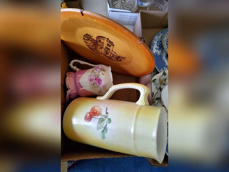2 PITCHERS AND PLATE - #1 Online Auctions LLC