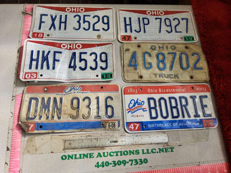 COLLECTIBLE LICENSE PLATES!! - #1 Online Auctions LLC