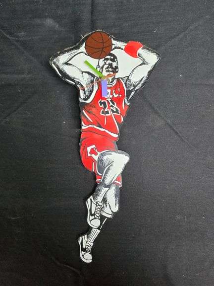 Michael Jordan Wall Clock - Oberman Auctions