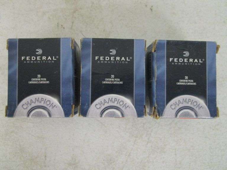 60 Rds. of Federal Champion .45 Colt Cal. 225 Gr. Semi-Wadcutter HP ...