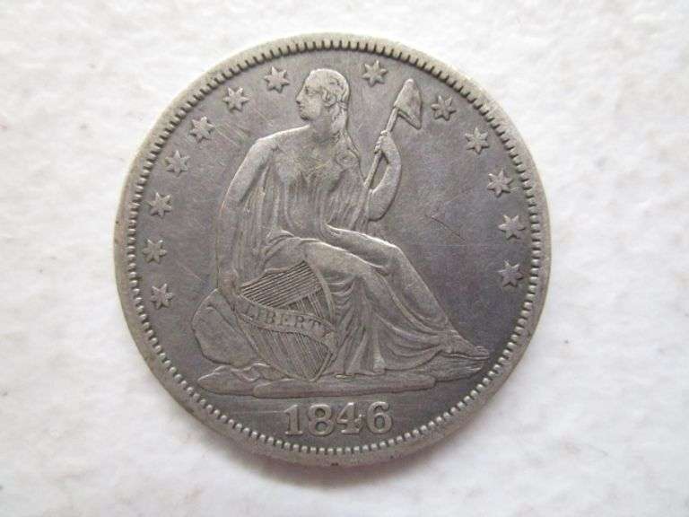1846-O Seated Liberty Silver Half Dollar - Oberman Auctions