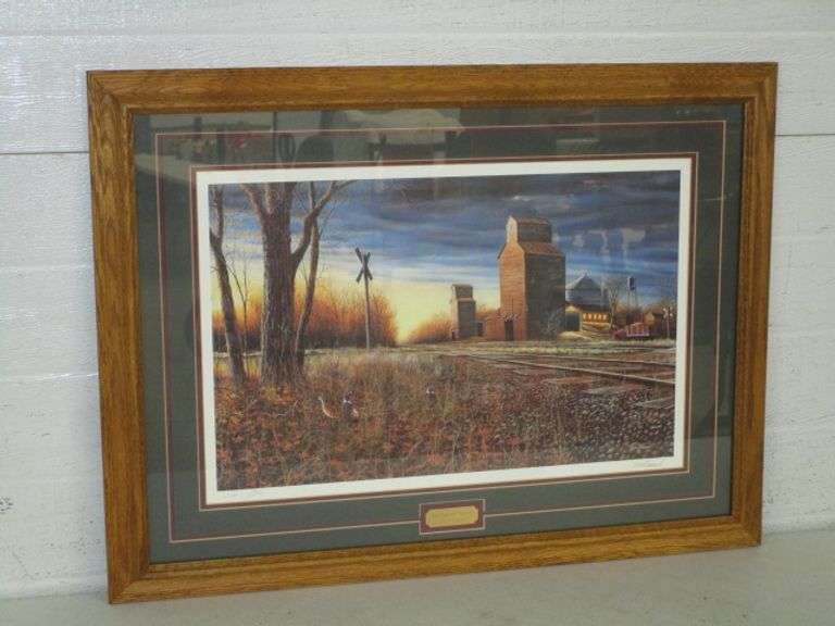 "The Harvest Season" Framed Print - Signed Jim Hansel - Oberman Auctions