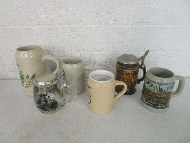 6 - Germany Beer Steins - Oberman Auctions