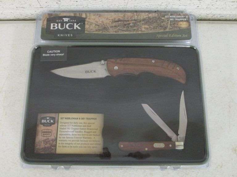 Buck 2 Pc. Knife Set - Oberman Auctions