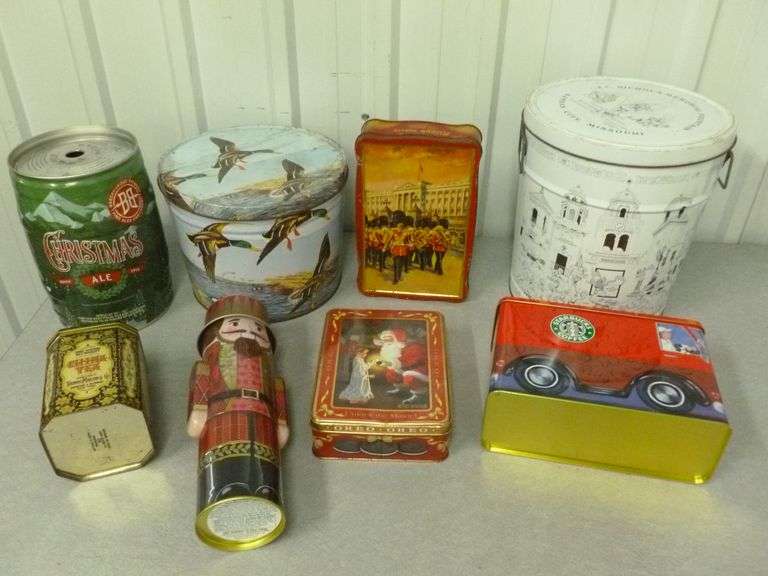 Large Group Of Metal Storage Containers - Including Vintage - Oberman ...