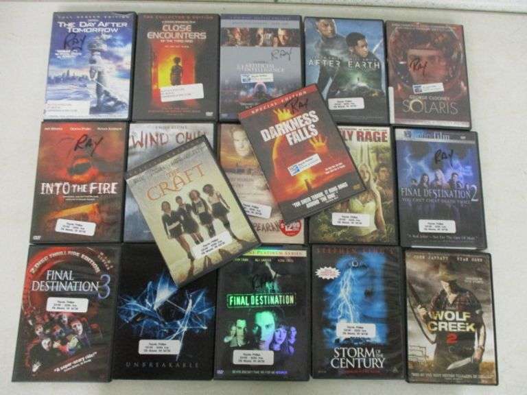 17 - Horror & Sci-Fi Movie DVD's - Oberman Auctions