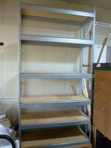 Large Heavy Duty Six Tiered Portable Storage Rack - Oberman Auctions