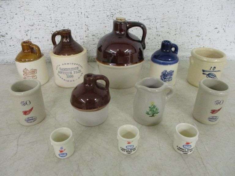10 - Red Wing & 2 - Western Contemporary Miniature Jugs & Jars ...