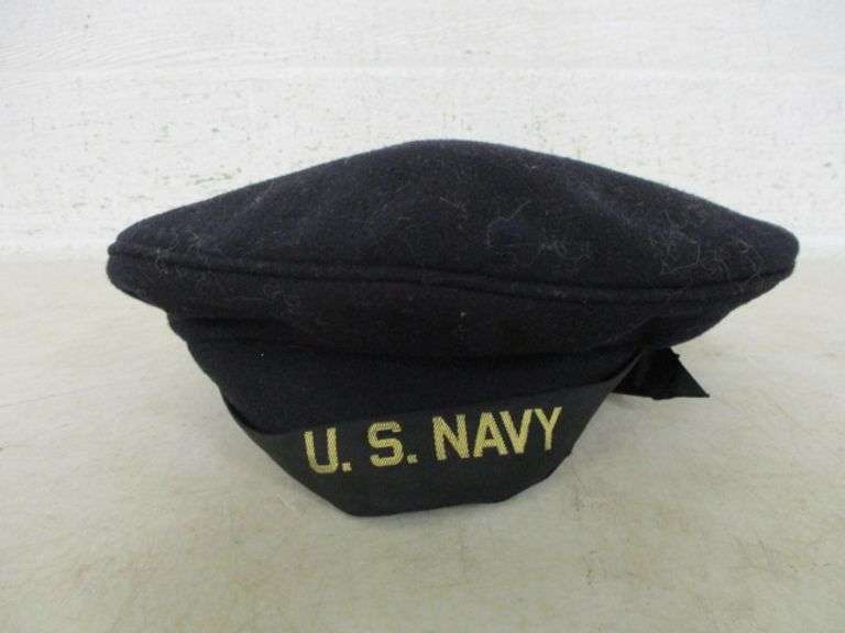 Vietnam Era US Navy Seaman's Flat Hat - Oberman Auctions