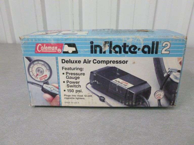 Coleman Inflate All 12V Deluxe Air Compressor - Oberman Auctions