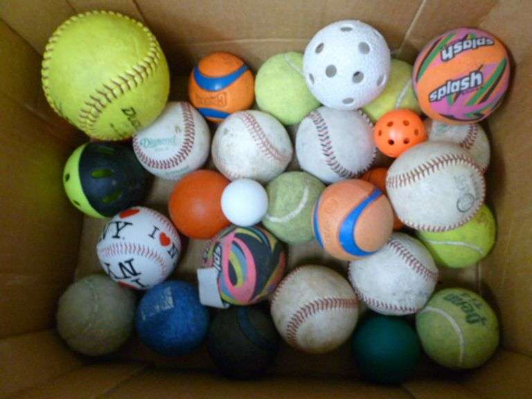 Large Group Of Sports Balls - Oberman Auctions