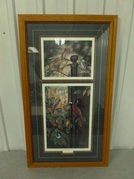 Large Rick Kelley " The Gathering " Signed Framed And Matted Print ...