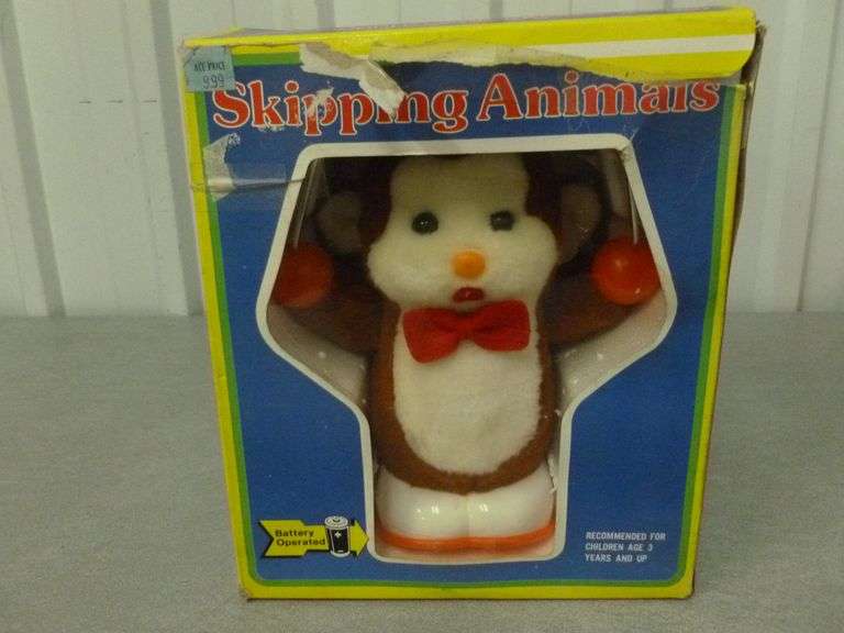 Vintage Skipping Animals - Battery Operated Toy With Box - Oberman Auctions