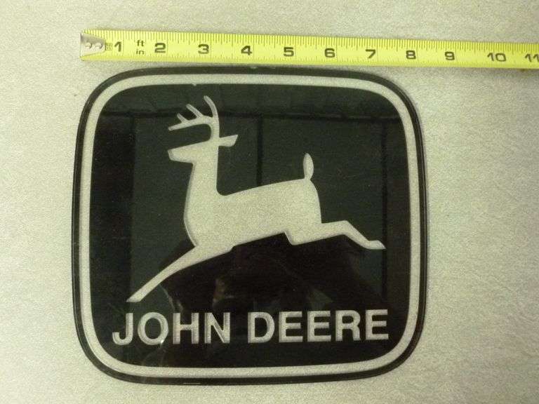 John Deere Poly Emblem / Sign - Oberman Auctions
