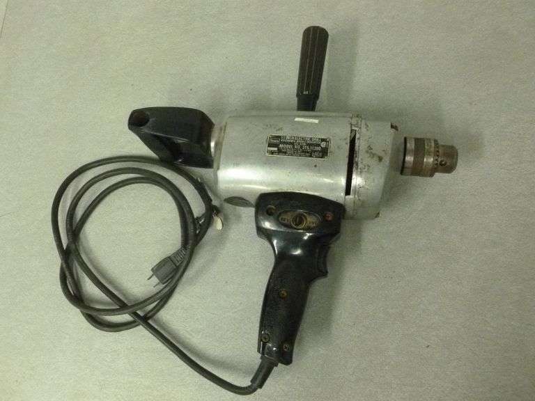 Large Craftsman 1/2" Electric Drill - 575 RPM - Oberman Auctions