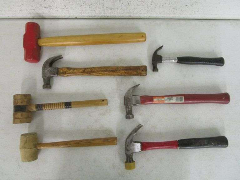 5 - Hammers & 2 - Mallets - Oberman Auctions