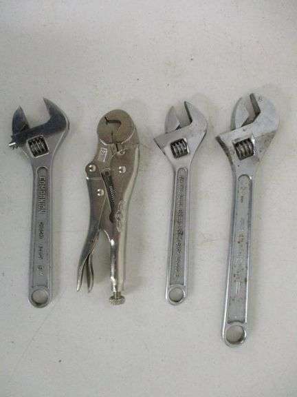 Vise Grip Locking Nut Wrench, 10" & 8" Adjustable Wrenches - Oberman ...