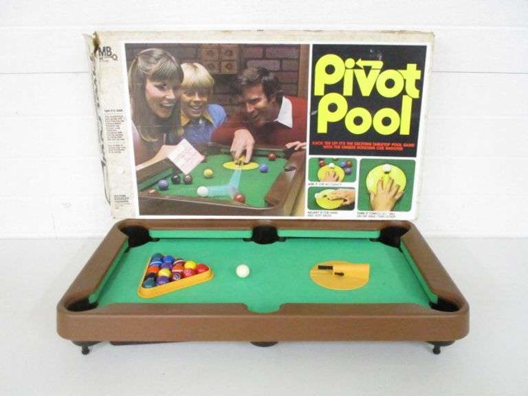 Milton Bradley Pivot Pool Game - Oberman Auctions