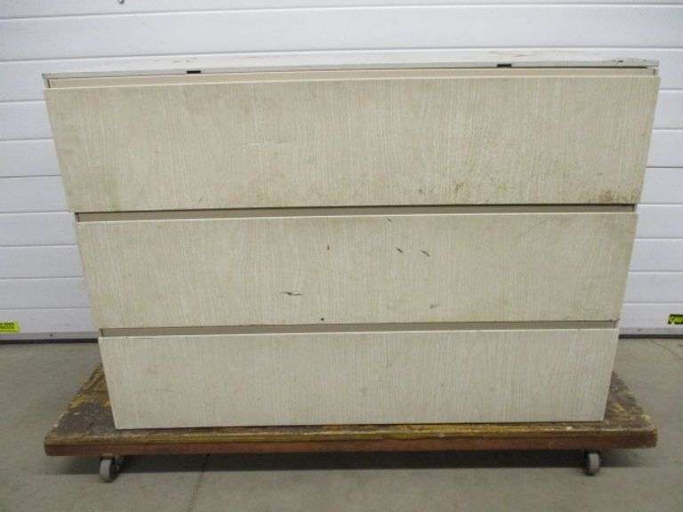 Steel 3 Drawer Stacking Storage Cabinet - Oberman Auctions