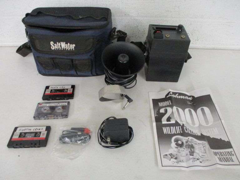 Lohman Model 2000 Wildlife Call System w/Manual & Bag - Oberman Auctions