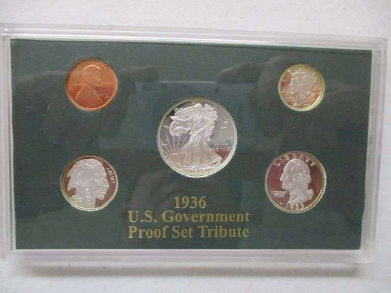 1936 U.S. Government Proof Set Tribute - Oberman Auctions
