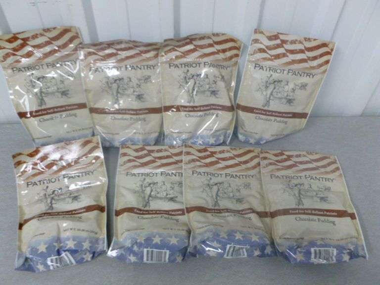Group Of (8) New Patriot Pantry Chocolate Pudding Prepper Meals ...