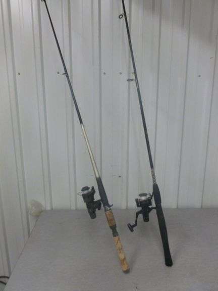 Group Of (2) Shimano Open Face Rod & Reel Combo's - Oberman Auctions