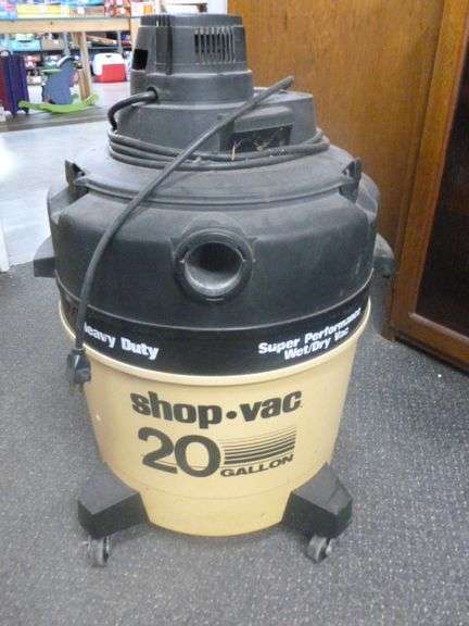 Large Shop Vac 20 Gallon Wet / Dry Vac - Oberman Auctions