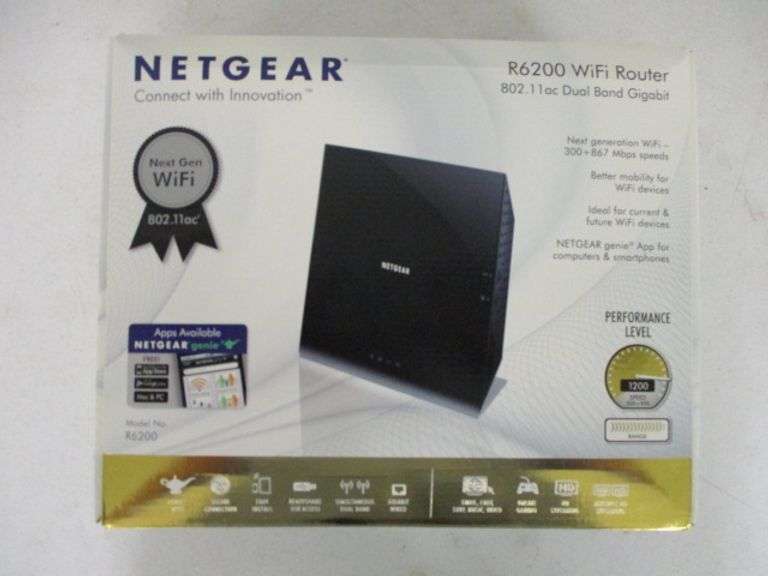 Netgear R6200 5G WiFi Router - New - Oberman Auctions