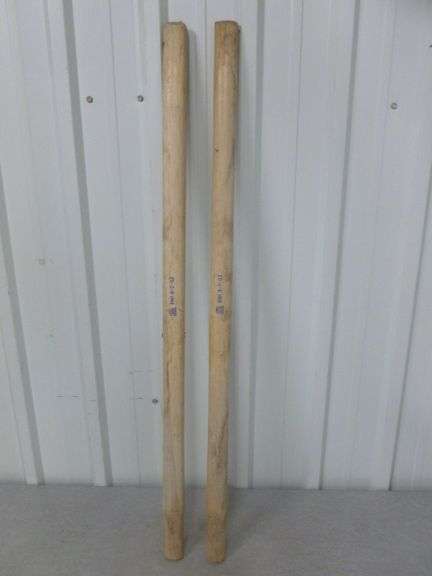 (2) New Burlington Northern Railroad Marked Wooden Hand Tool Handles ...