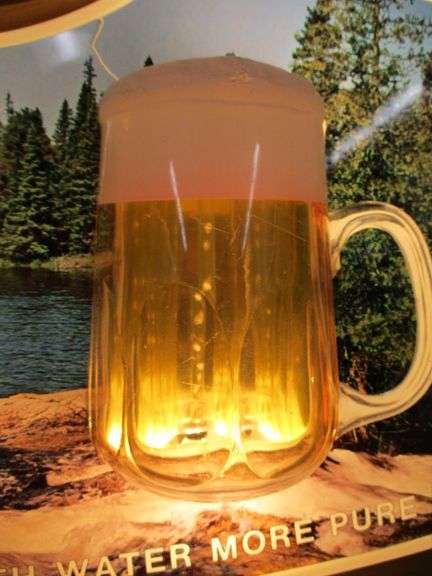 Schmidt Beer Illuminated Bubbler Sign - Oberman Auctions