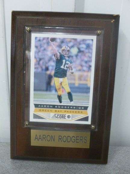 Collectible Score - Aaron Rogers Framed Sports Card - Oberman Auctions