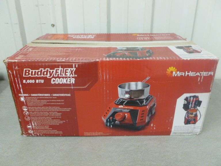 New Mr. Heater Buddy Flex 8,000 BTU Propane Cooker - Oberman Auctions