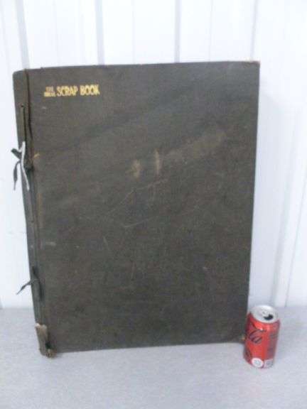 Large Antique Newspaper Scrap Book - Oberman Auctions