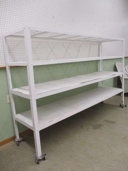 Heavy Duty Angle Iron Storage Shelf - Oberman Auctions