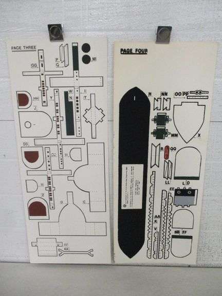 William A. Irvin Cardboard Ship Model - 1986 - Oberman Auctions