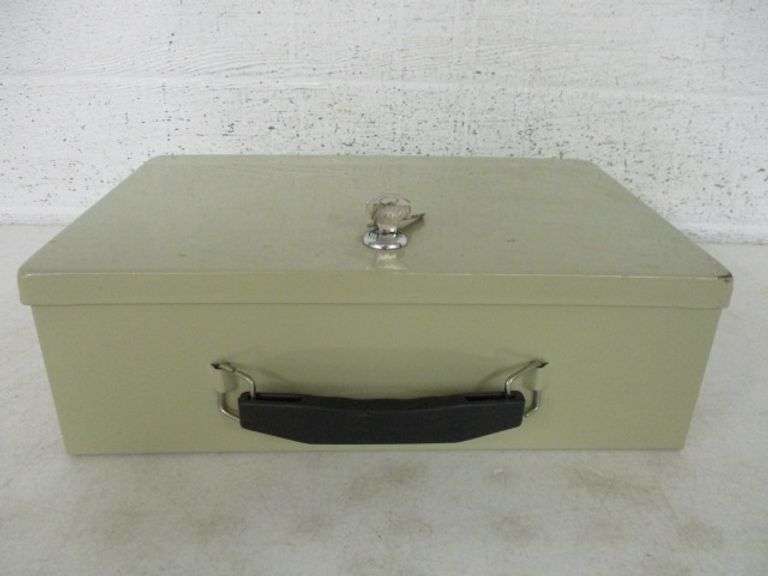 Steel Lock Box w/Keys - Oberman Auctions