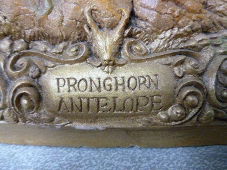 Nice 1992 Frank Dougherty " Pronghorn Antelope " Bottom Signed Cold ...