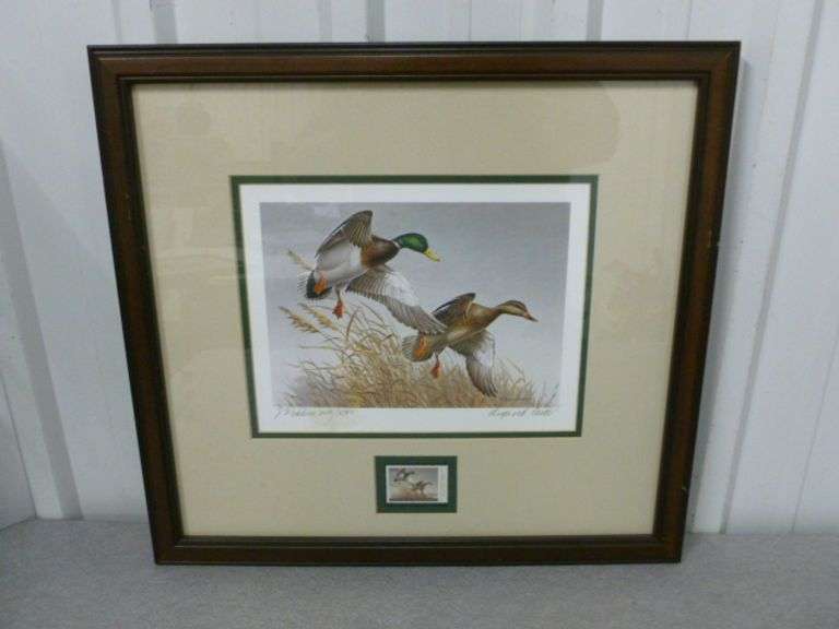 Nice Maynard Reece " Autumn Wings - Mallards " Signed & Numbered Print ...
