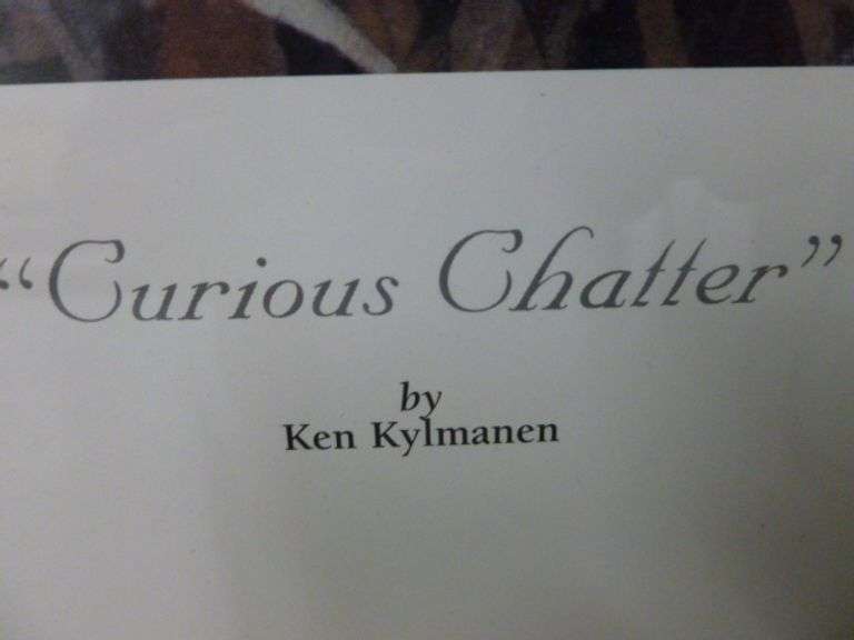 Beautiful Large Ken Kylemanen " Curious Chatter " Signed & Numbered Print - Oberman Auctions