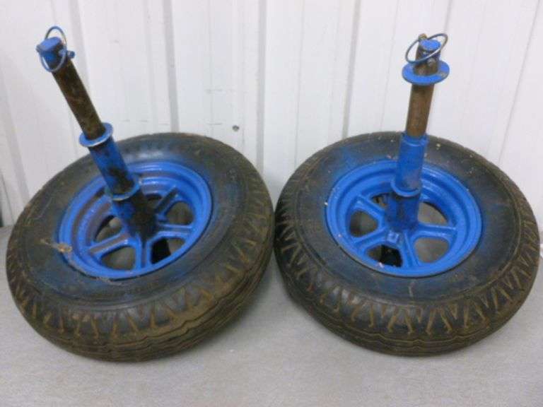(2) Rim Mounted Airplane Tires / Axles - Off Of Clem's Float Plane ...