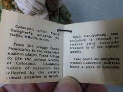 Nice 1988 Frank Dougherty " Mountain Goat " Bottom Signed Cold Cast ...