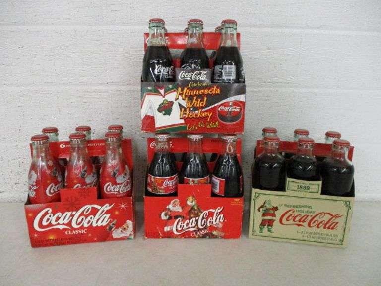 4 - Vintage Coca-Cola Classic Full 6 Packs - Oberman Auctions