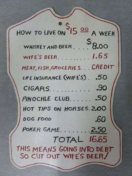 Funny Themed Sign - 9" x 13" - Oberman Auctions