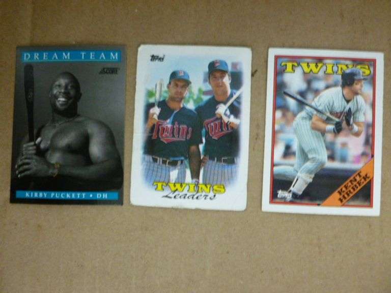 (3) Collectible Minnesota Twins Baseball Cards - 1988 Topps #609 / 1988 ...
